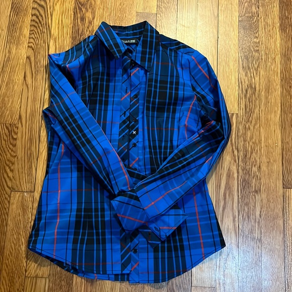 New York & Company | Tops | New York Company Button Down Royal Blue ...